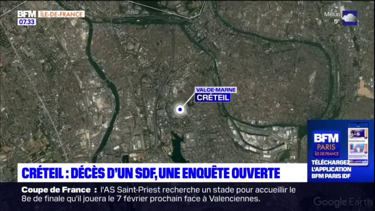 Créteil: enquête ouverte après la mort d'un homme sans abri