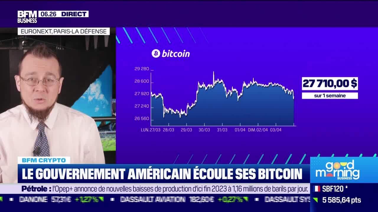 BFM Crypto: Le gouvernement américain écoule ses bitcoins - 03/04