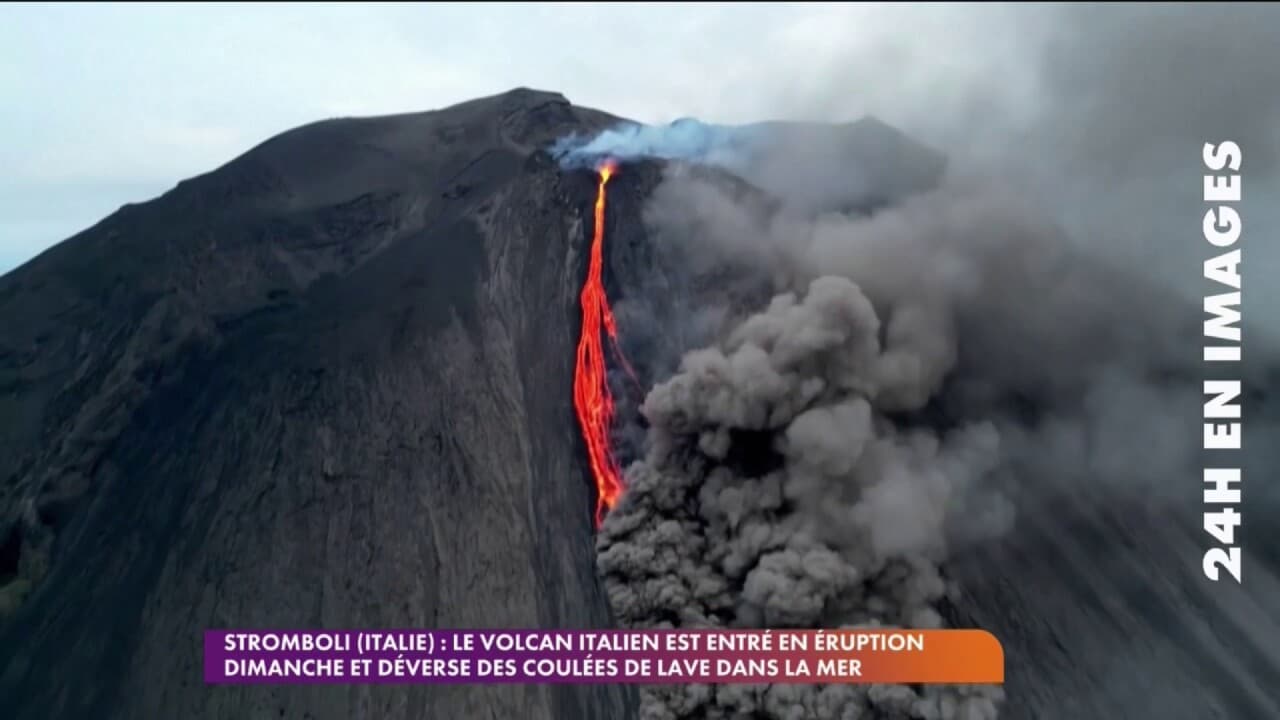 Stromboli: les images impressionnantes de l'éruption en Italie
