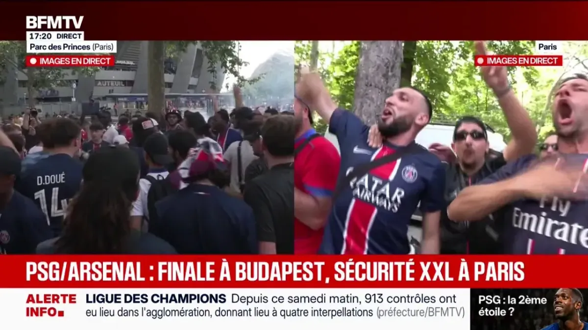 PSG-Arsenal: la tension monte d'un cran avant le début du match à 18h