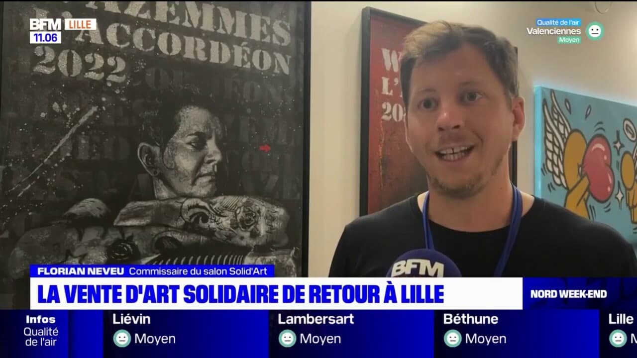 Lille: le salon Solid'art revient pour une nouvelle édition afin de collecter des fonds pour le ...