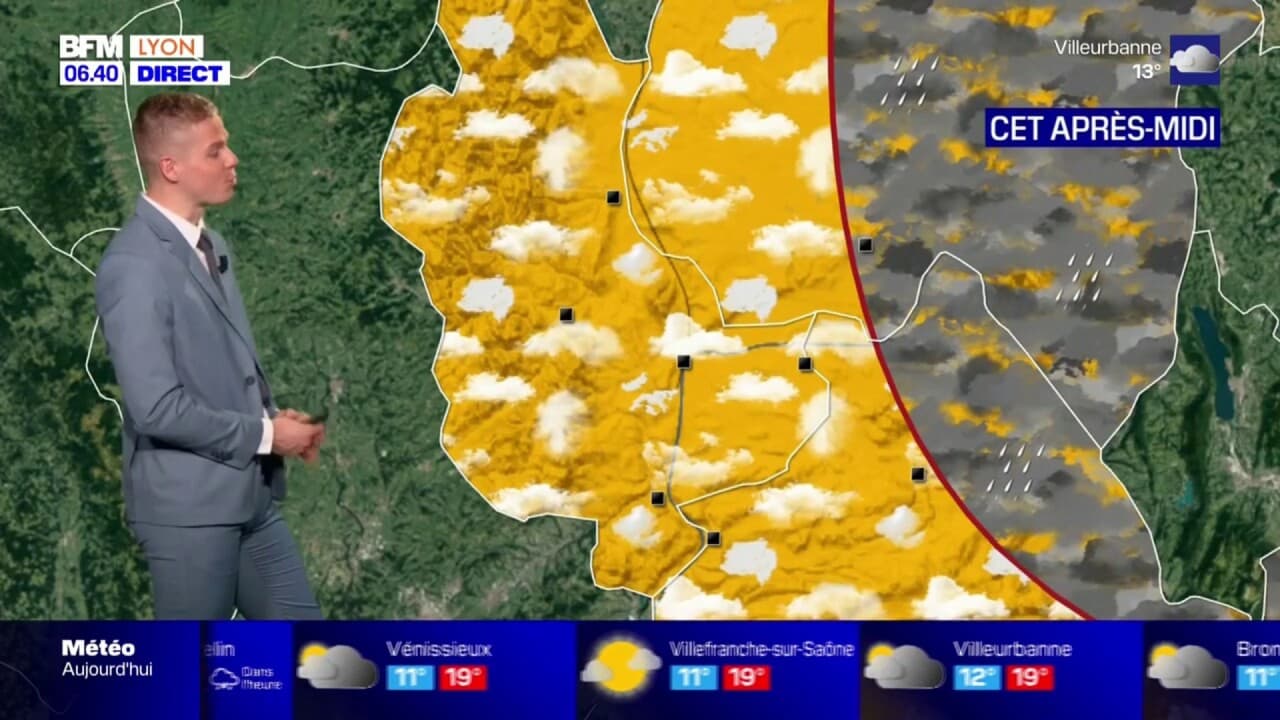 Météo Rhône: des nuages et de la pluie avant l'arrivée du soleil, 19 ...