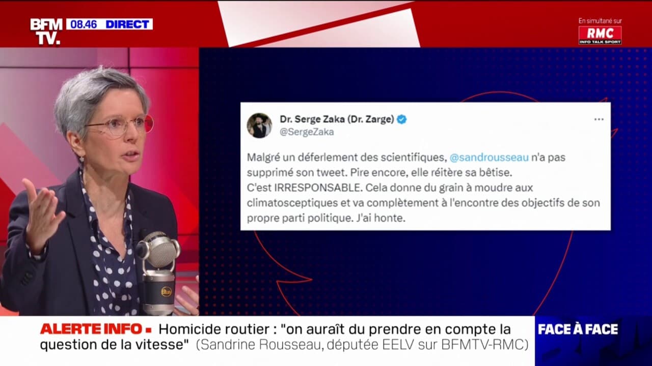 "Je veux que les gens se réveillent": Sandrine Rousseau revient sur son tweet polémique ...