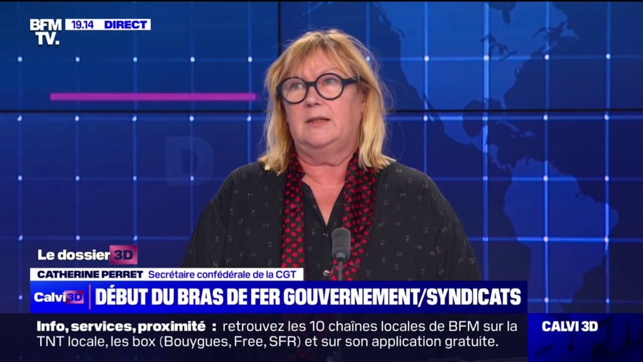 Retraites: pour Catherine Perret (CGT), "tout le monde prend deux ans ...