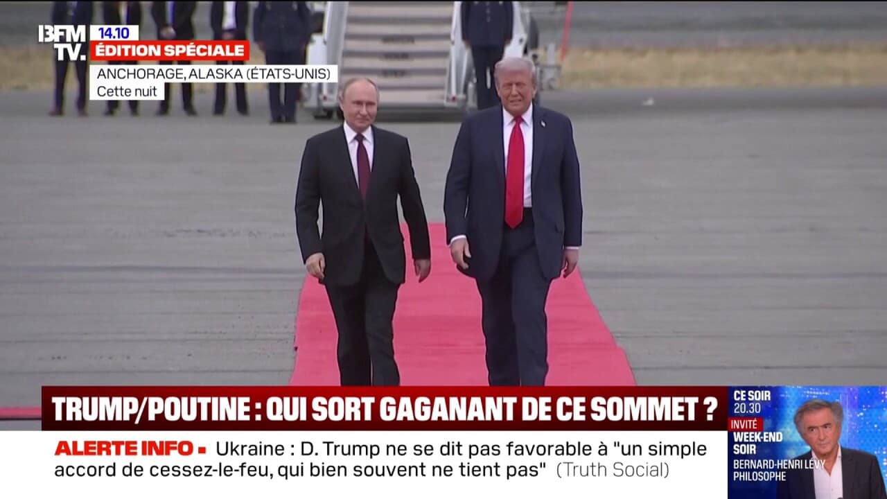 Guerre en Ukraine qui sort gagnant du sommet entre Donald Trump et ...