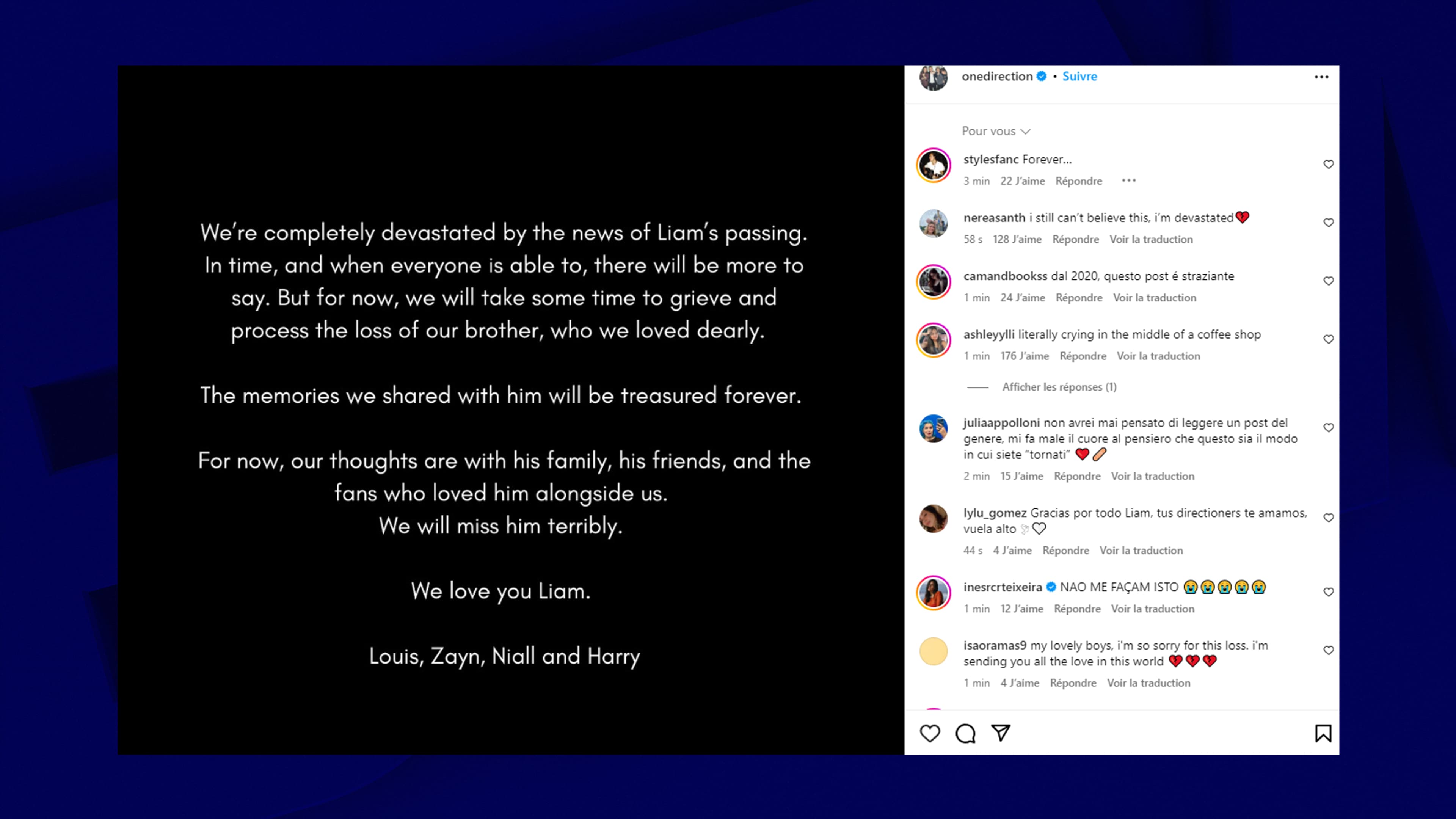 Mort de Liam Payne: les ex-membres de One Direction se disent ...