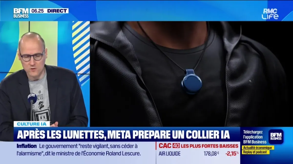 Culture IA : Après les lunettes, Meta prépare un collier IA, par ...