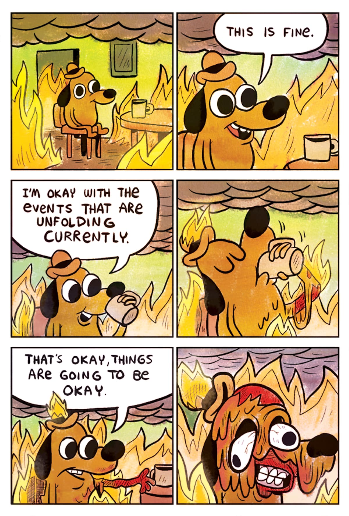 L'origine de vos mèmes préférés (3/6): "This is fine", le chien tout ...