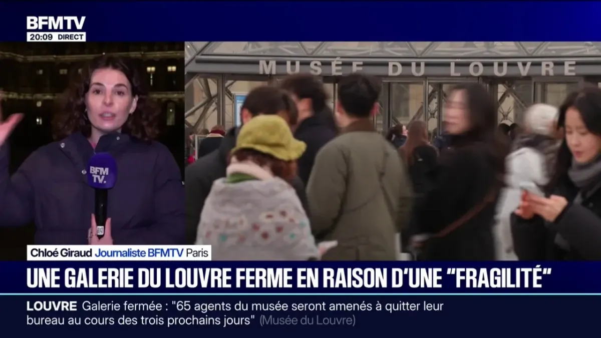 La galerie Campana du musée du Louvre a été fermée au public en raison ...