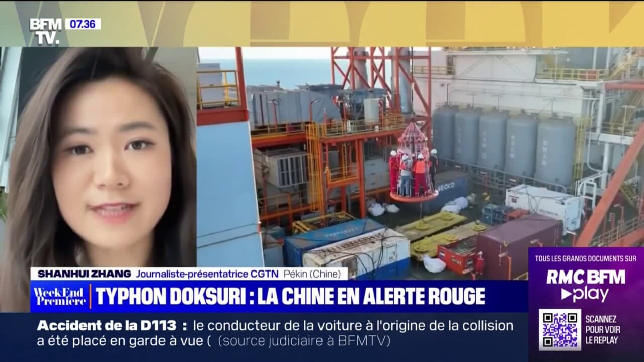 La Chine est en alerte rouge à cause du typhon Doksuri