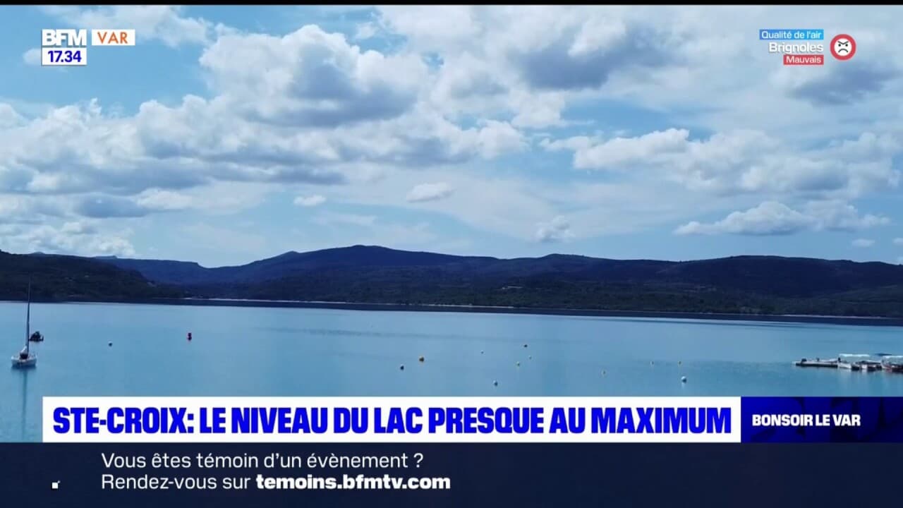 Le niveau du lac de Sainte-Croix remonte grâce aux récentes précipitations