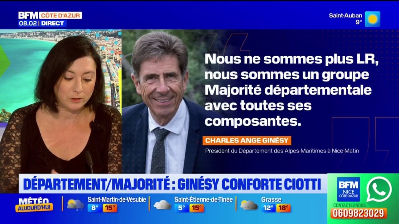 Alpes-Maritimes: Charles Ange Ginésy annonce qu'Éric Ciotti reste au ...