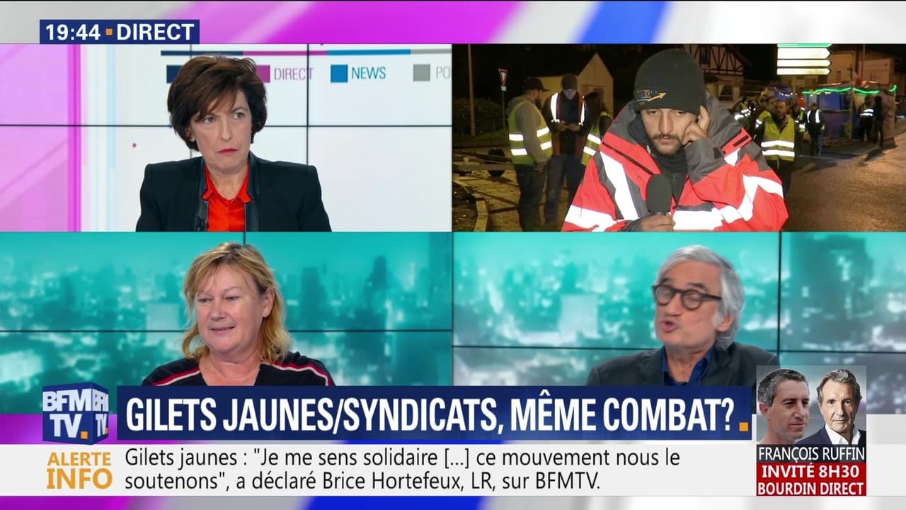 Gilets jaunes/Syndicats: Même combat