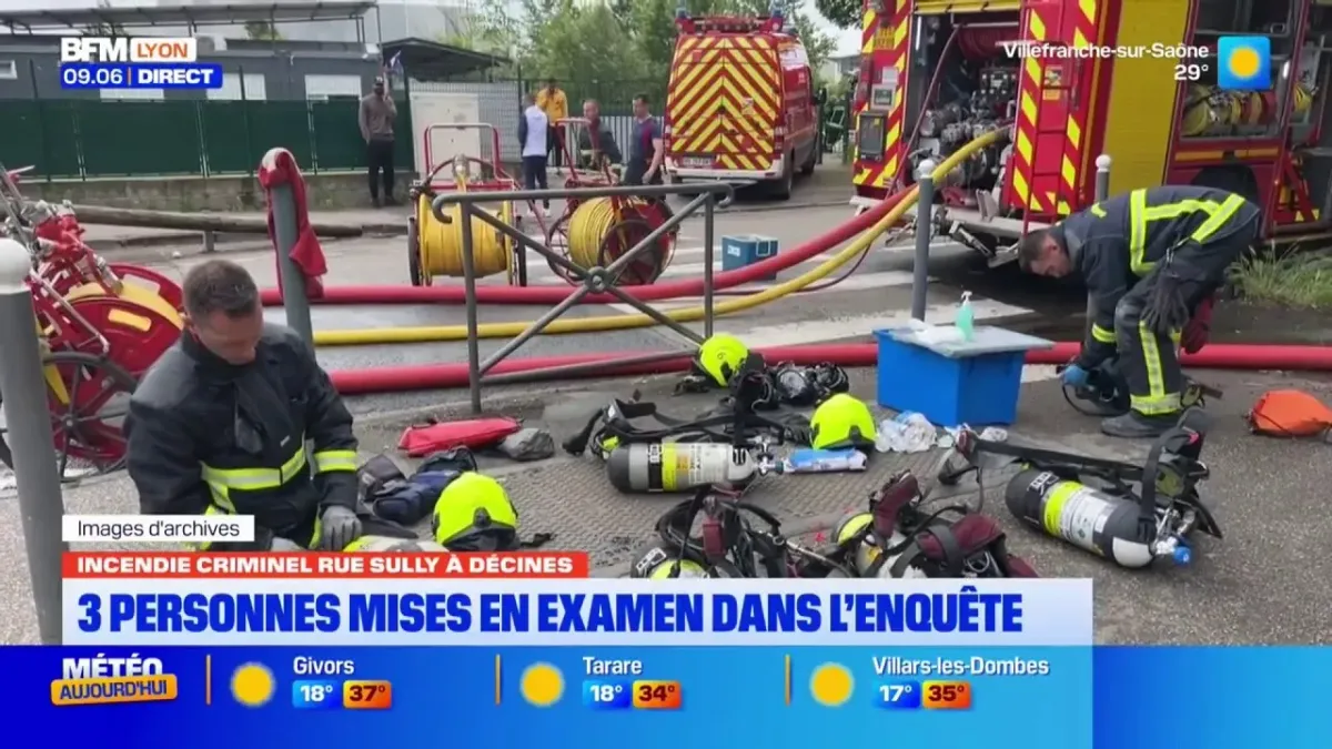 Incendie à Décines : 3 personnes mises en examen dans l'enquête