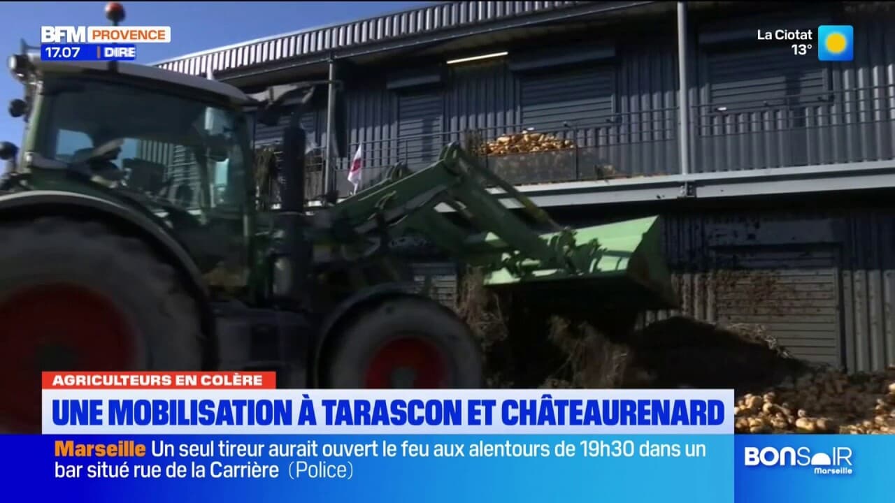 La mobilisation des agriculteurs monte en grade du côté de Tarascon et ...