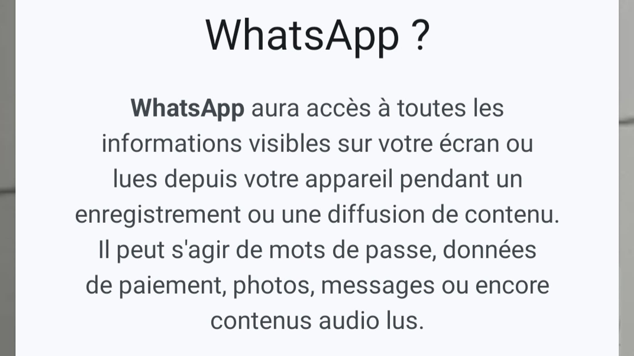 WhatsApp: voici comment partager le contenu de votre écran pendant un ...