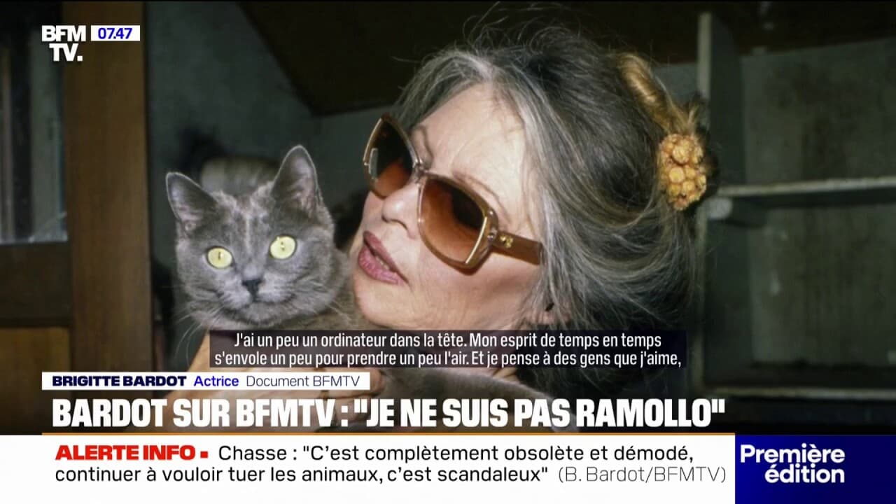 "Je ne suis pas ramollo": malgré ses 90 ans, Brigitte Bardot continue son combat contre la chasse