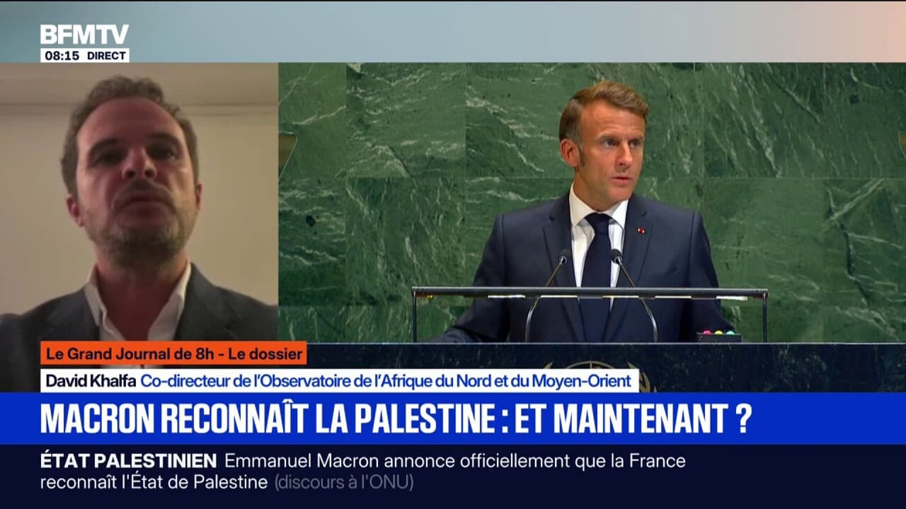 Emmanuel Macron reconnaît la Palestine: "Il sanctuarise la solution à ...