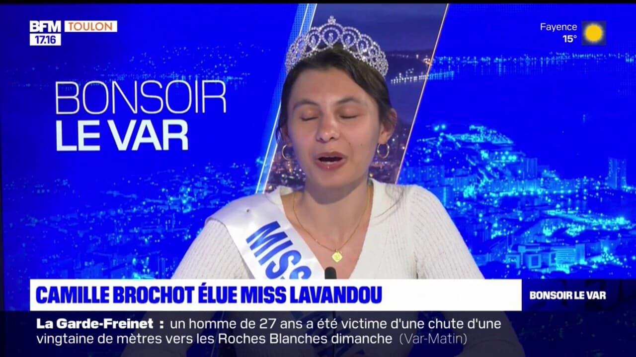 "Un hommage à mon grand-père": Camille Brochot, élue Miss Lavandou ...