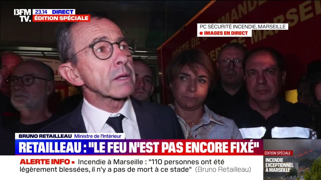 Incendie à Marseille: Bruno Retailleau souhaite "commander deux ...