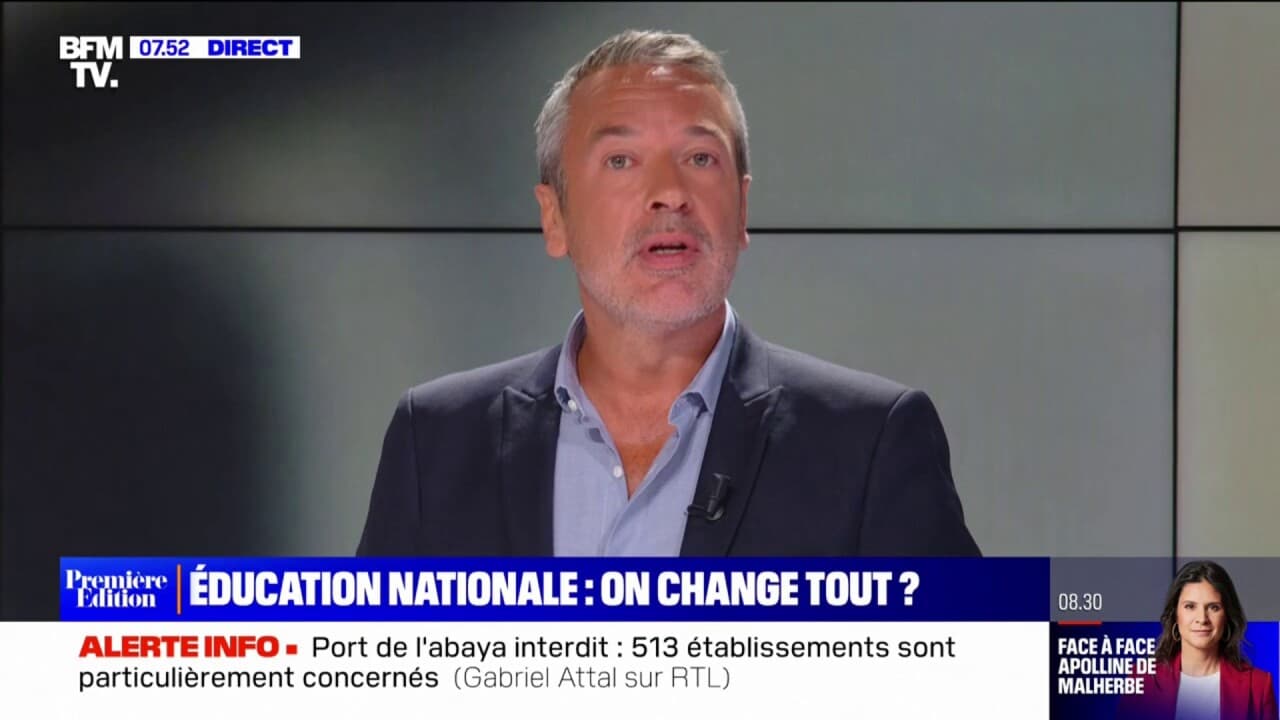 ÉDITO - Interdiction de l'abaya, réforme du bac... "Gabriel Attal ...