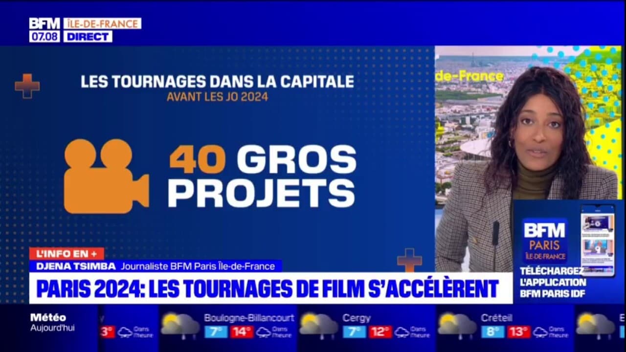 Paris 2024: les tournages de film s'accélèrent Paris 2024: les tournages de film s'accélèrent