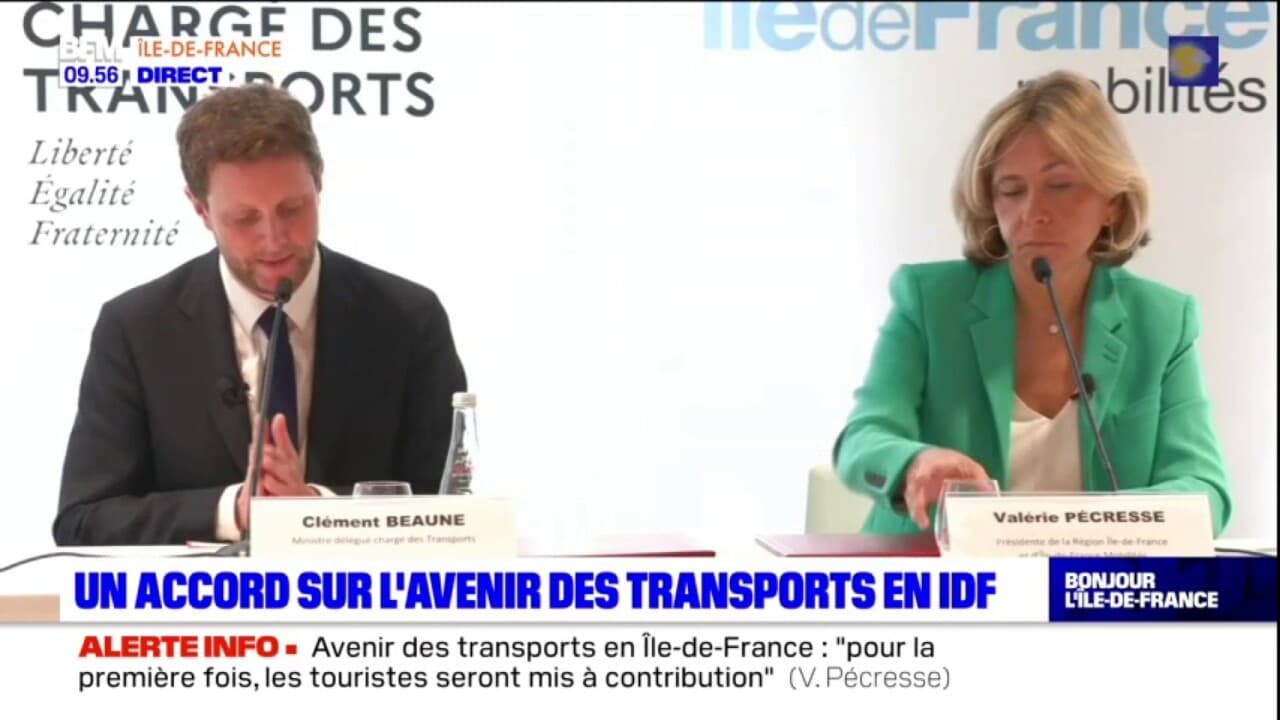 Financement des transports franciliens: Valérie Pécresse salue un accord "historique" entre la ...