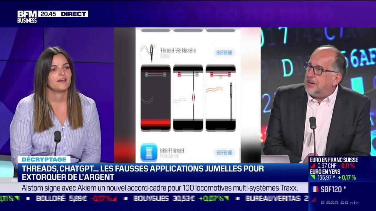 Décryptage : Threads, ChatGPT… les fausses applications jumelles pour extorquer de l’argent - 17/07