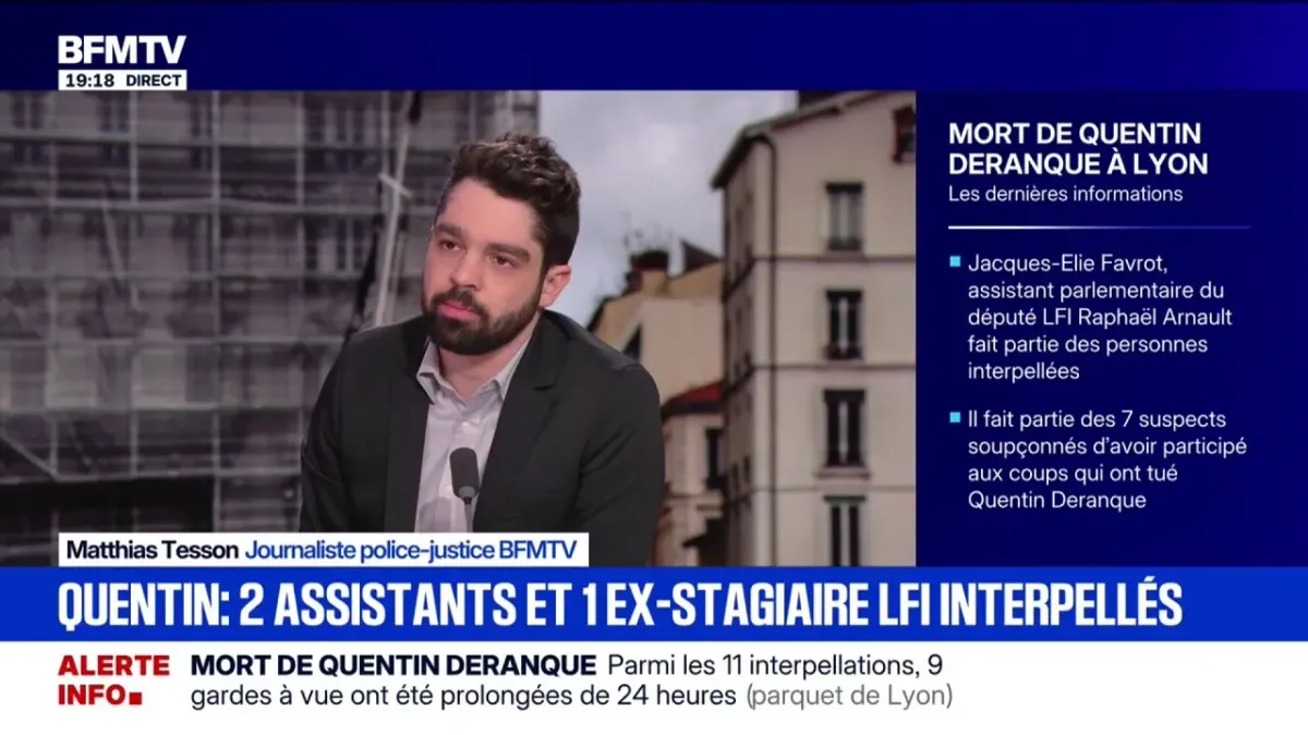 Mort de Quentin à Lyon: Jacques-Eli Favrot, un des assistants ...