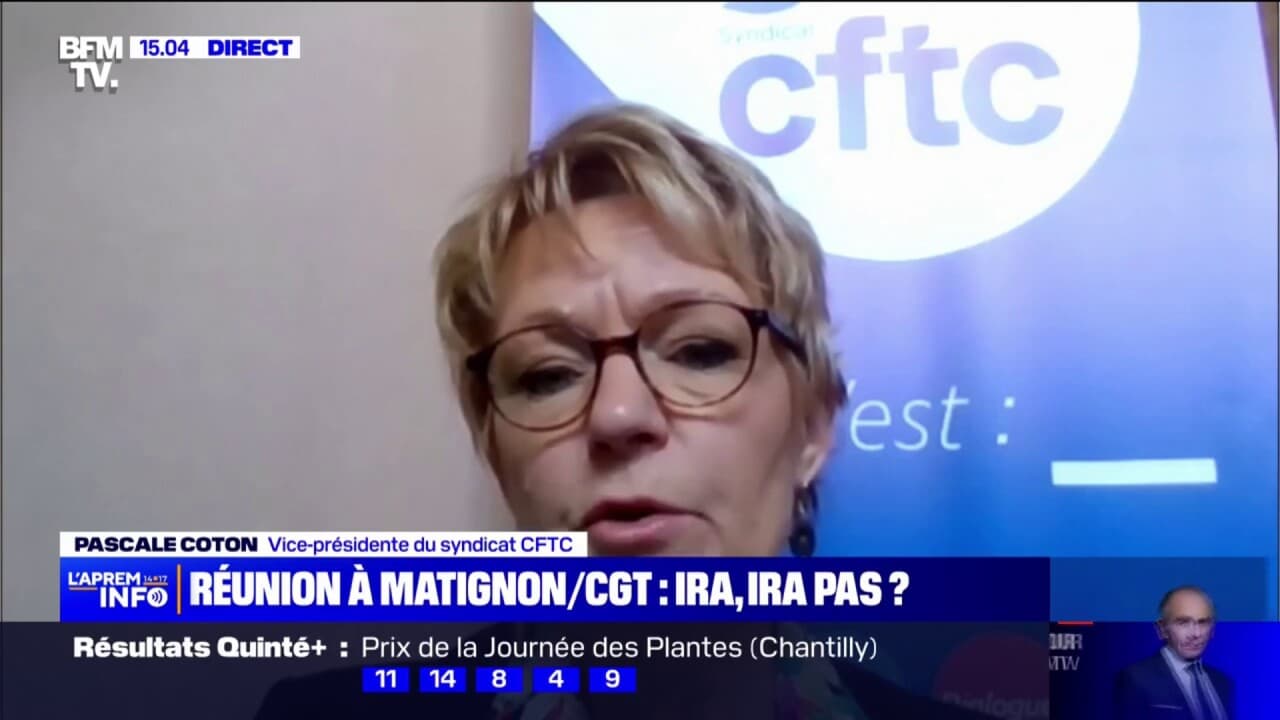 Pascale Coton (CFTC) qualifie de "blessant" qu'Emmanuel Macron se ...