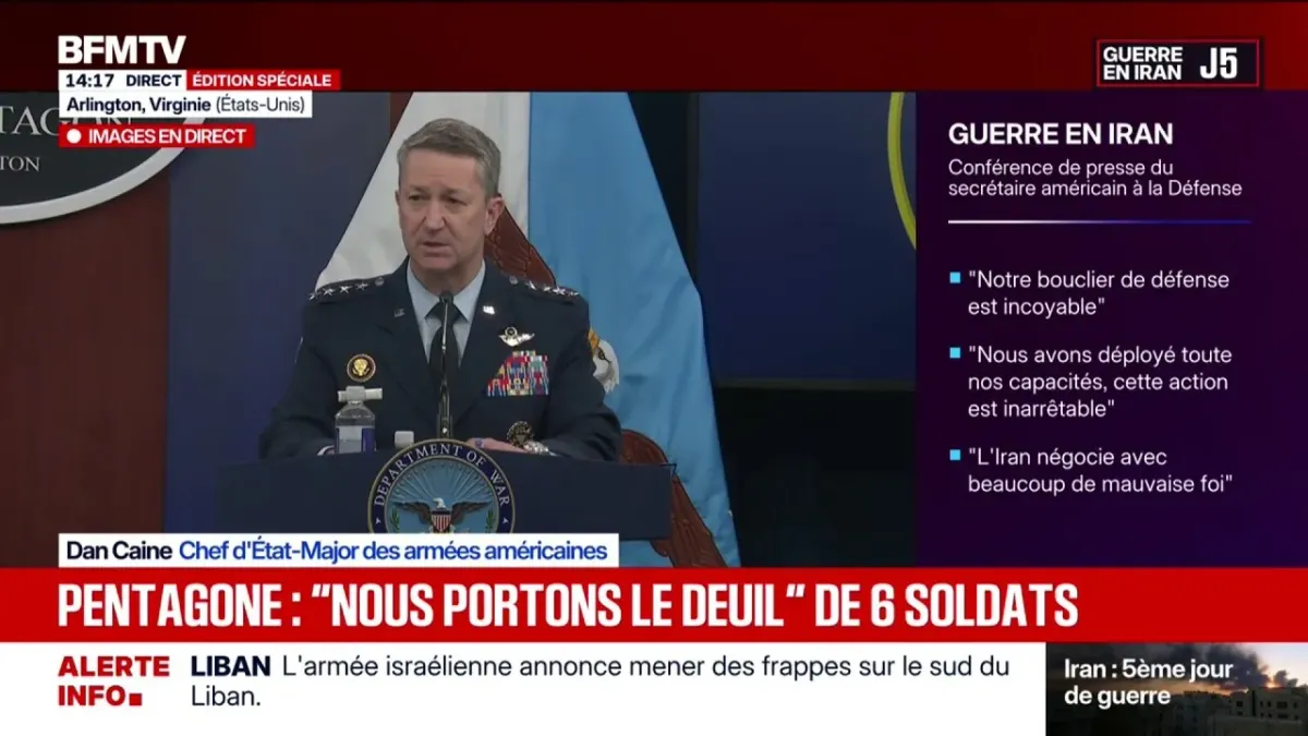 Guerre au Moyen-Orient: "Nous faisons en sorte que l'Iran ne puisse pas ...