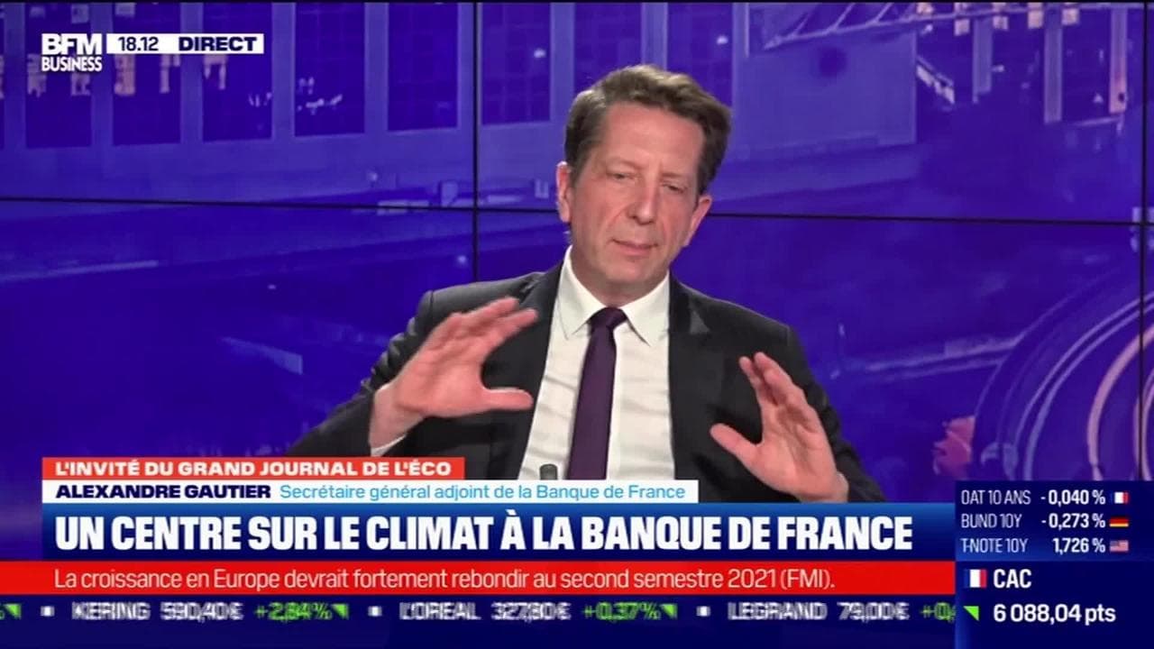Alexandre Gautier (Banque de France) : Un centre sur le climat à la ...