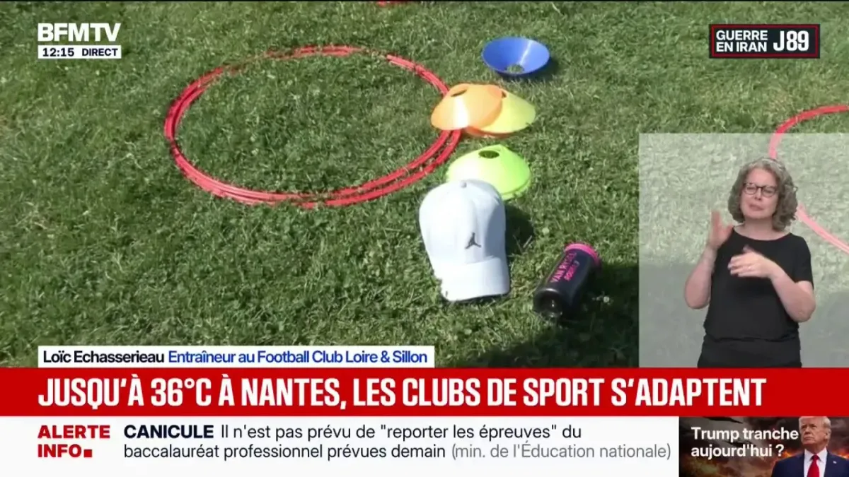 Canicule: les clubs sportifs s'adaptent aux fortes chaleurs