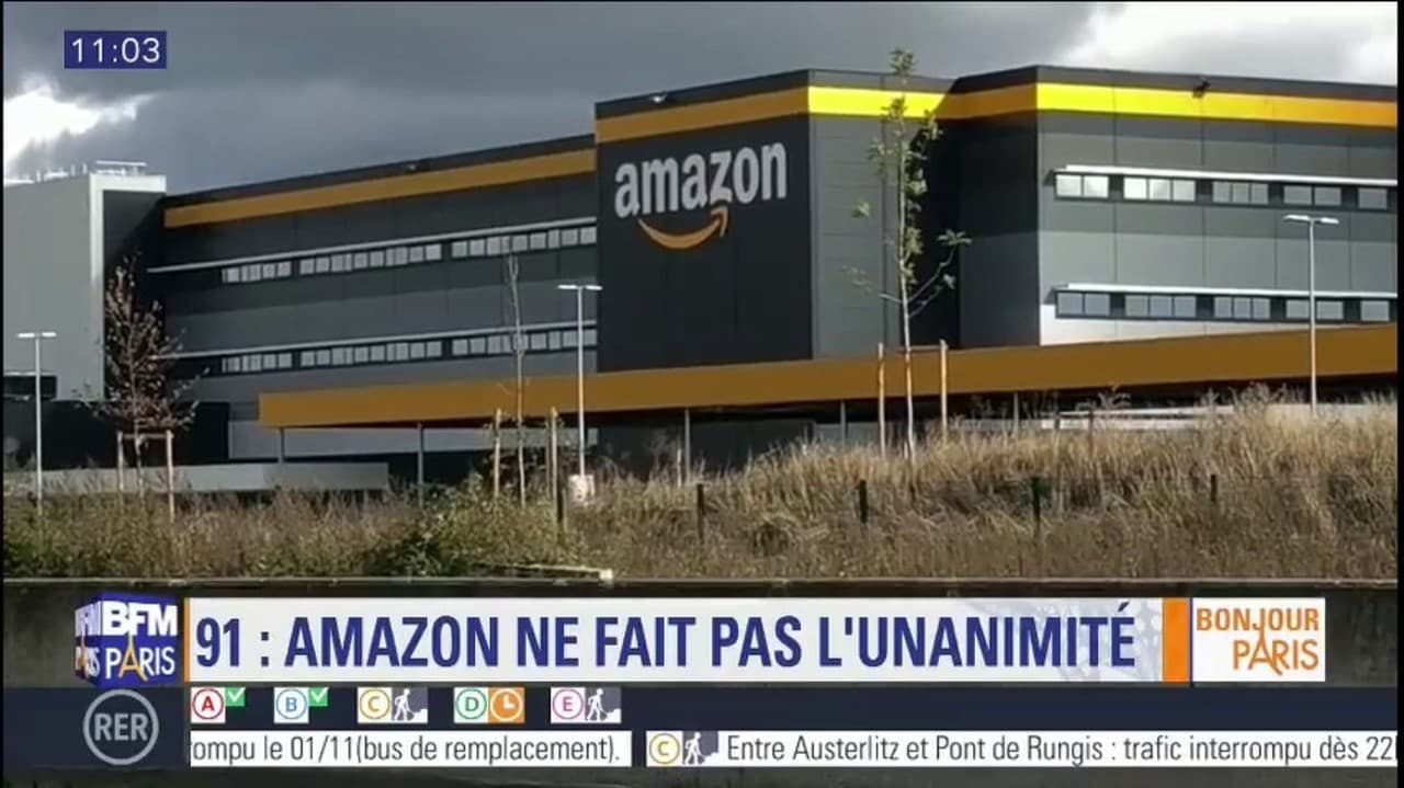 A Brétigny-sur-Orge, l'installation d'Amazon divise
