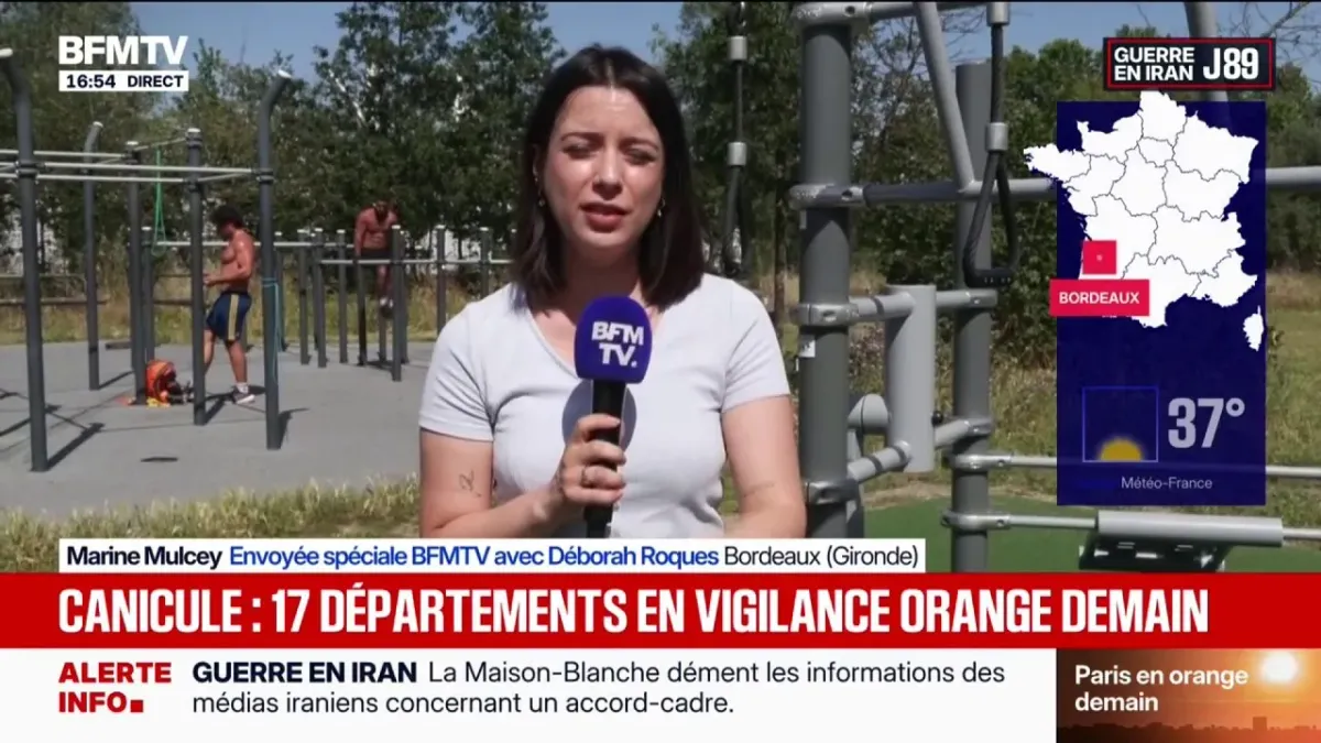 Fortes chaleurs: 17 départements en vigilance orange à partir de demain