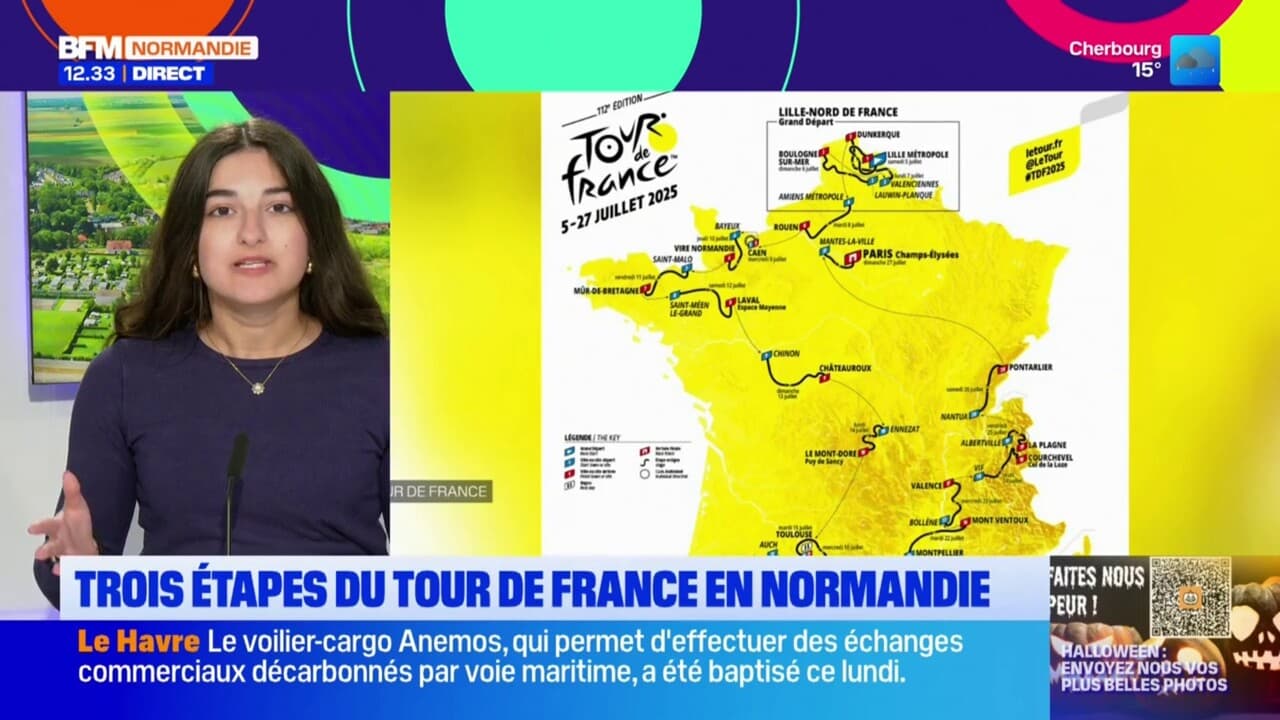 Rouen, Caen, Bayeux: trois étapes du Tour de France 2025 en Normandie
