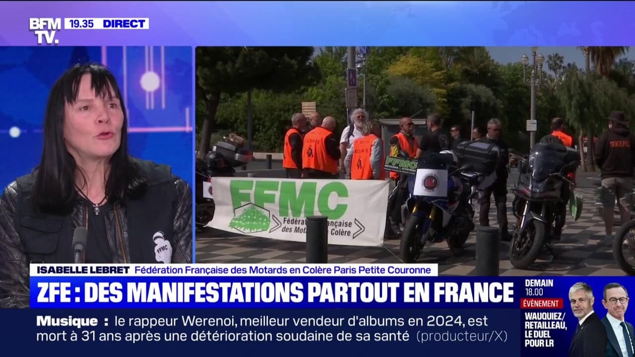 Manifestations anti-ZFE: pour Isabelle Lebret (FFMC), "on catégorise ...
