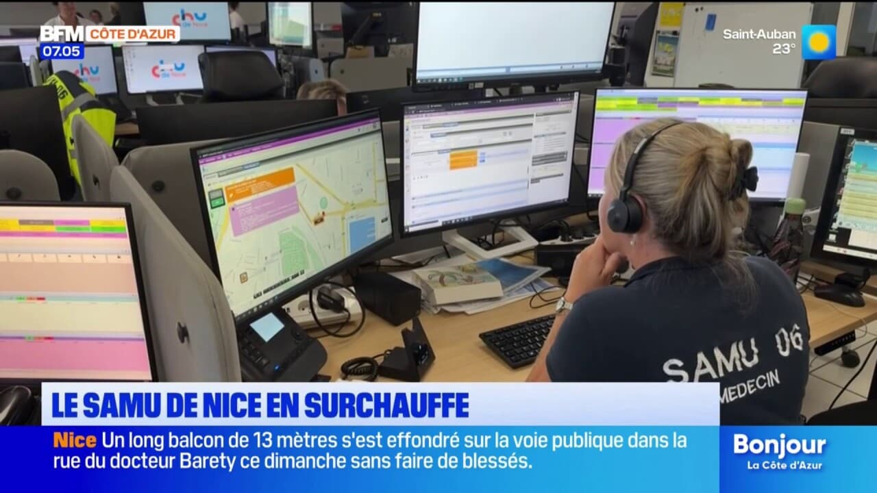 Samu de Nice: jusqu'à 1.700 appels par jour pour le pic annuel