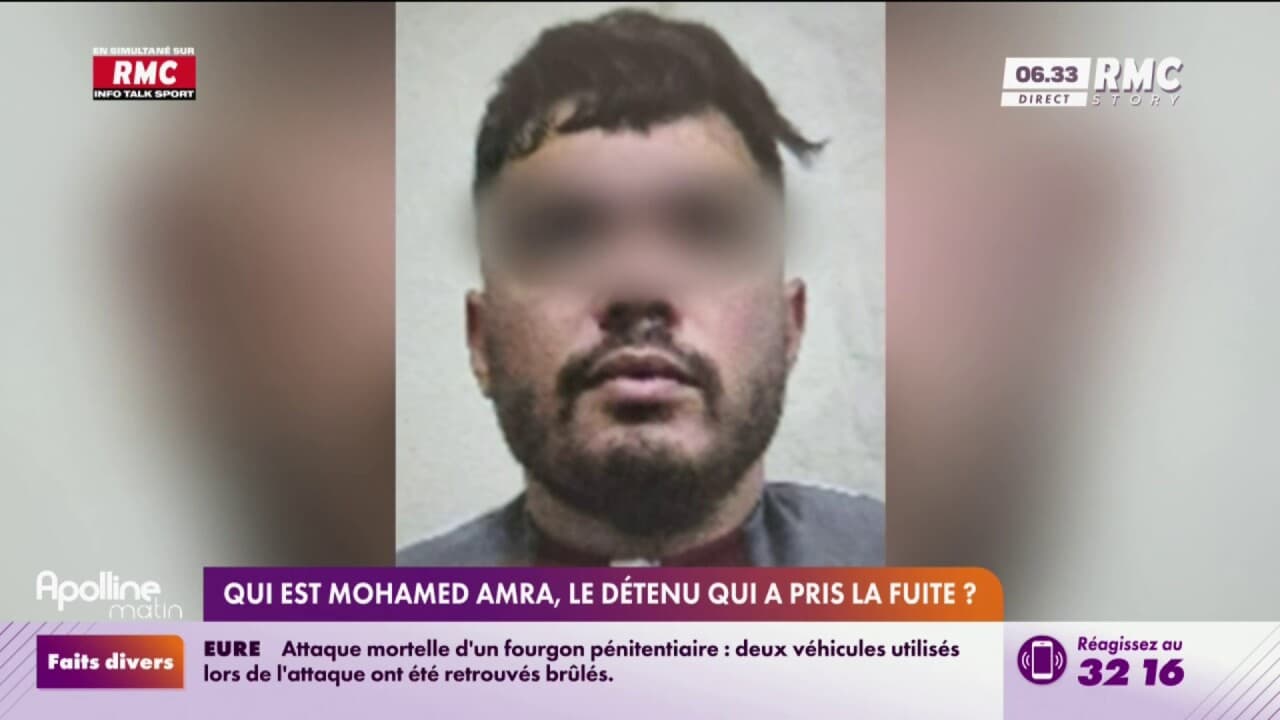 Qui est Mohamed Amra, le détenu qui a pris la fuite Qui est Mohamed Amra, le détenu qui a pris la fuite