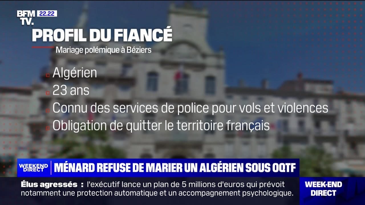 Ménard refuse de marier un Algérien sous OQTF - 07/07