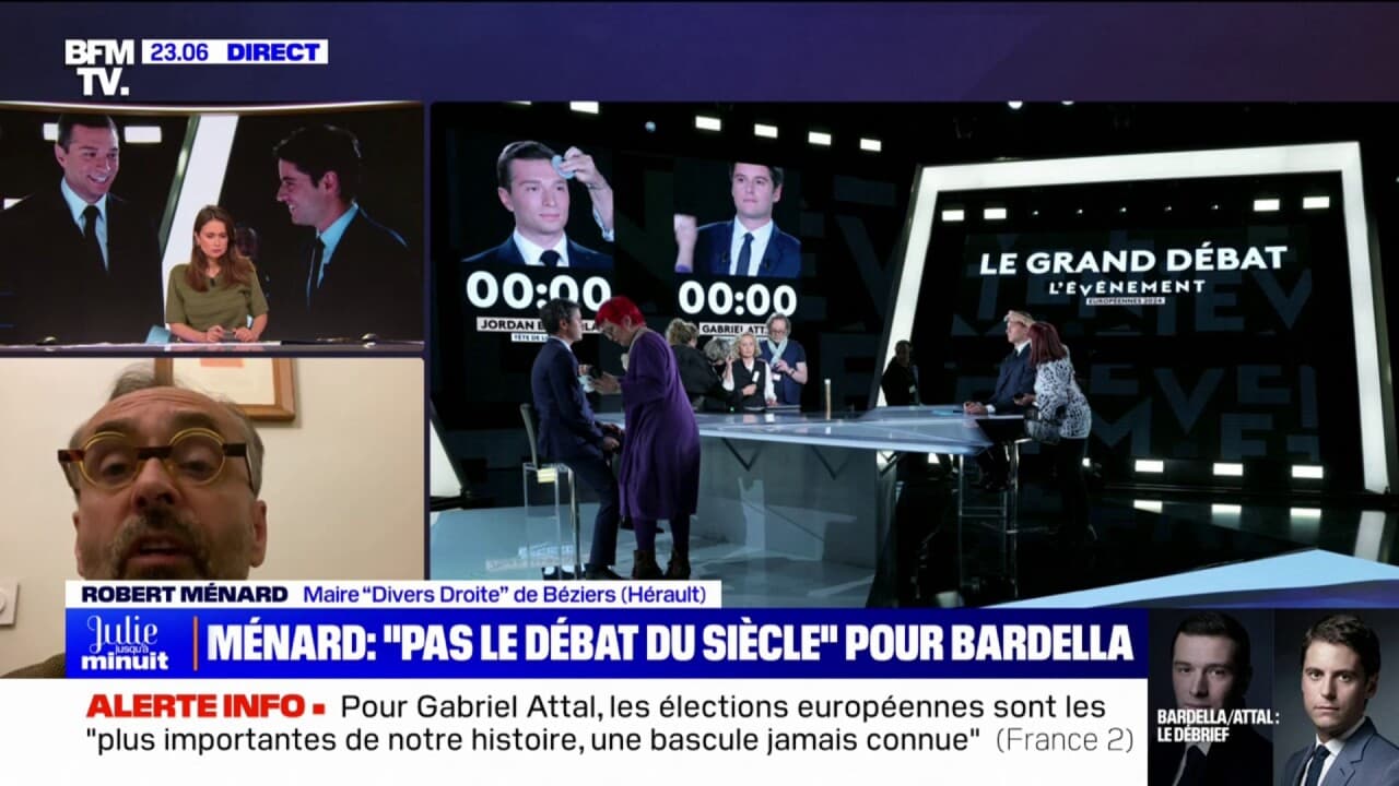 Débat Attal/Bardella: "Ce que j'ai retenu, c'est le manque de vécu des ...