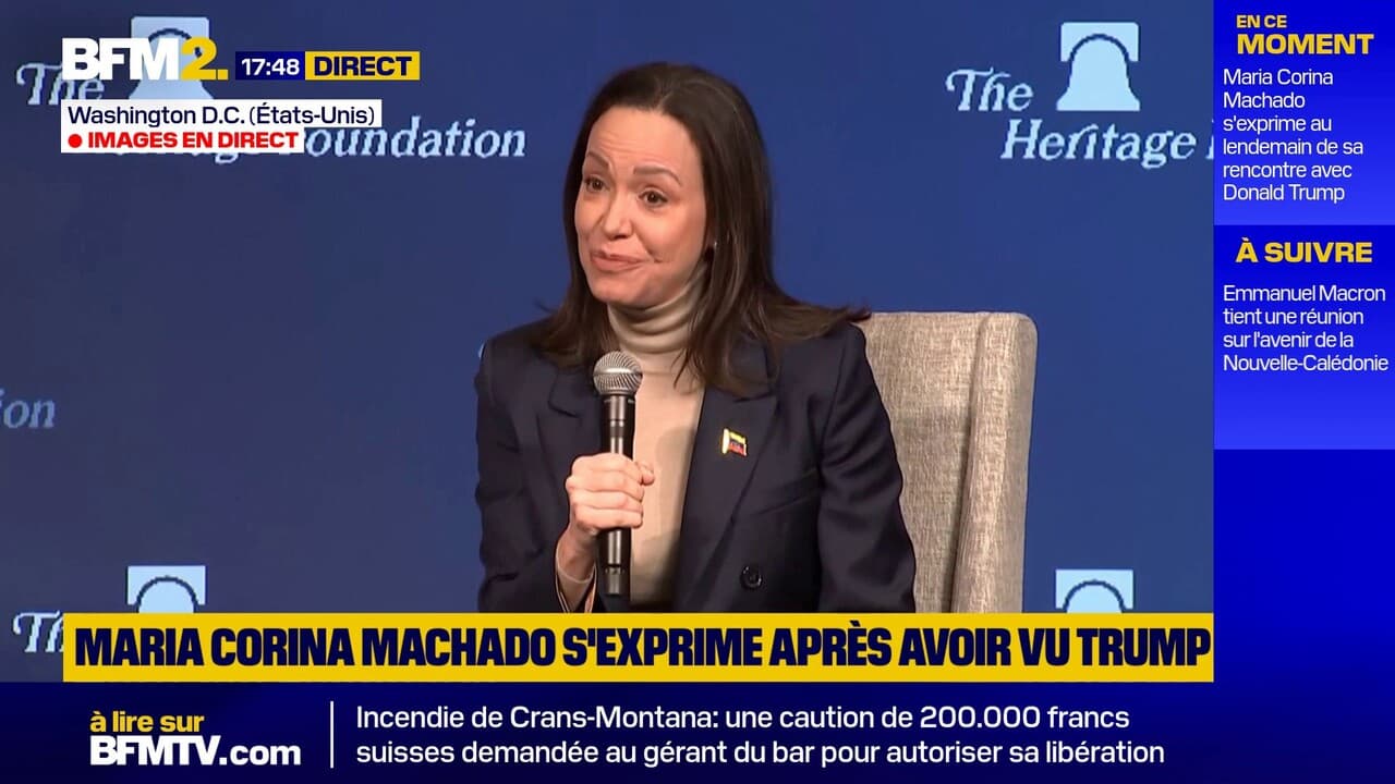 "Risqué, dangereux et effrayant": María Corina Machado revient sur sa ...