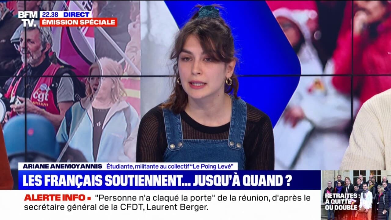 Ariane Anemoyannis, étudiante et militante au collectif "Le Poing levé ...