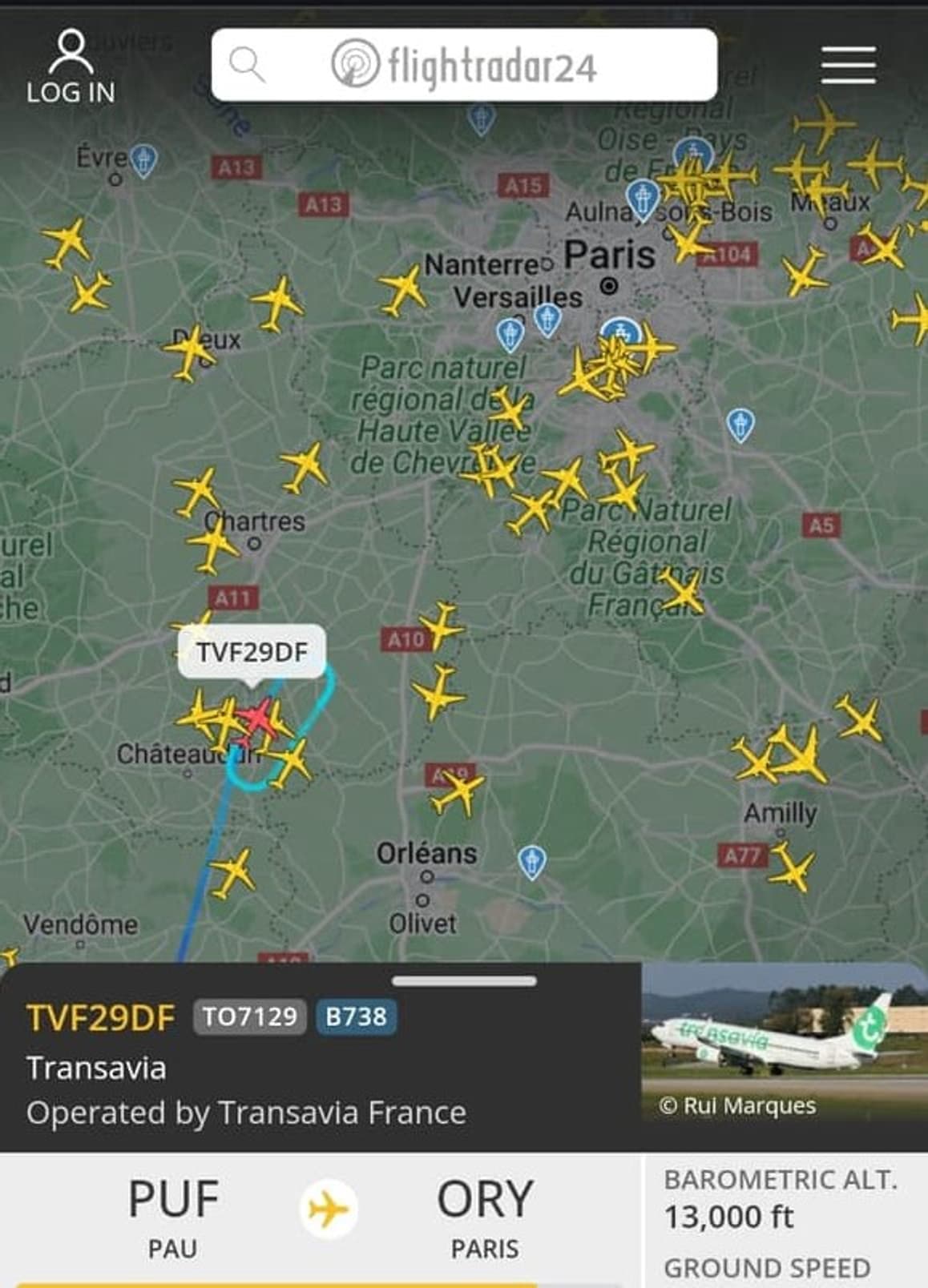 Orages: sur Flight Radar, les trajectoires des vols déroutés montrent ...