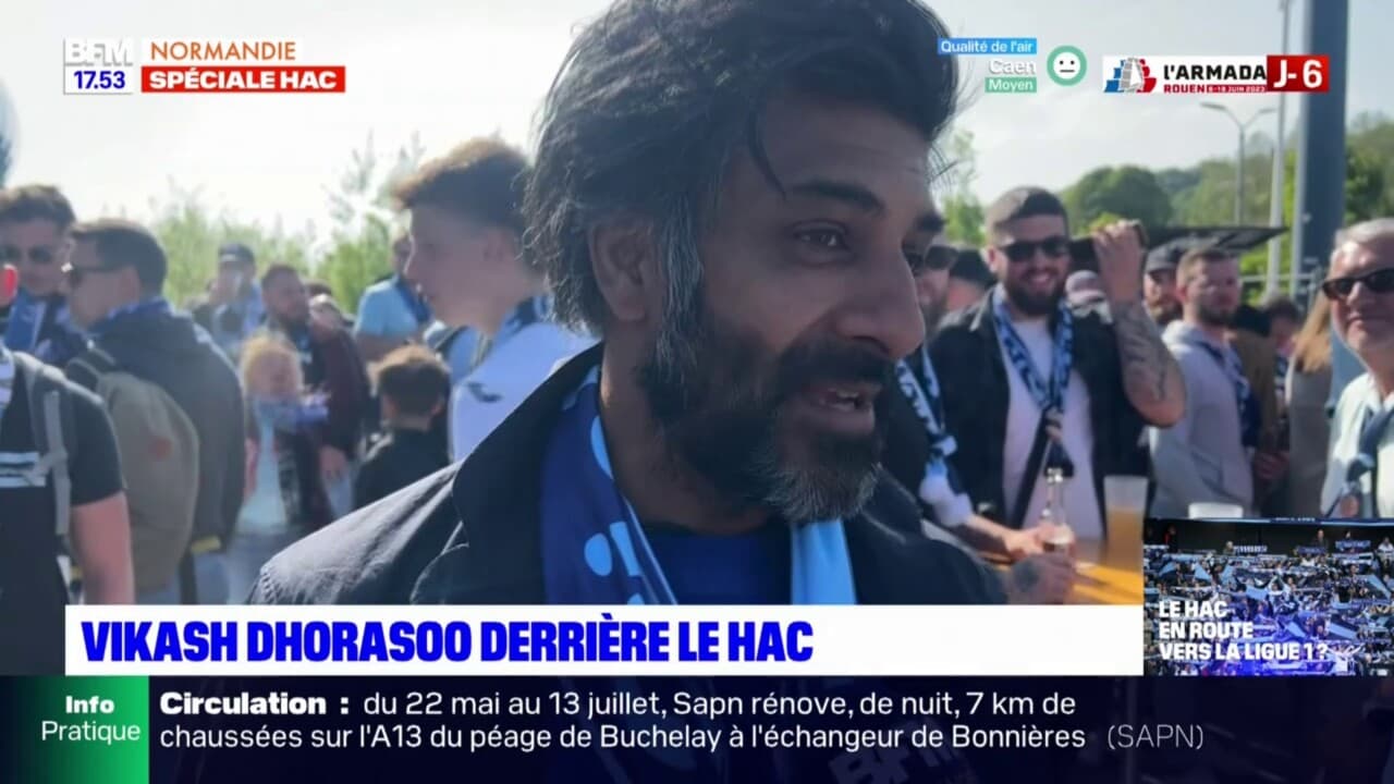 Vikash Dhorasoo, ancien joueur de foot professionnel et Havrais, soutient le HAC