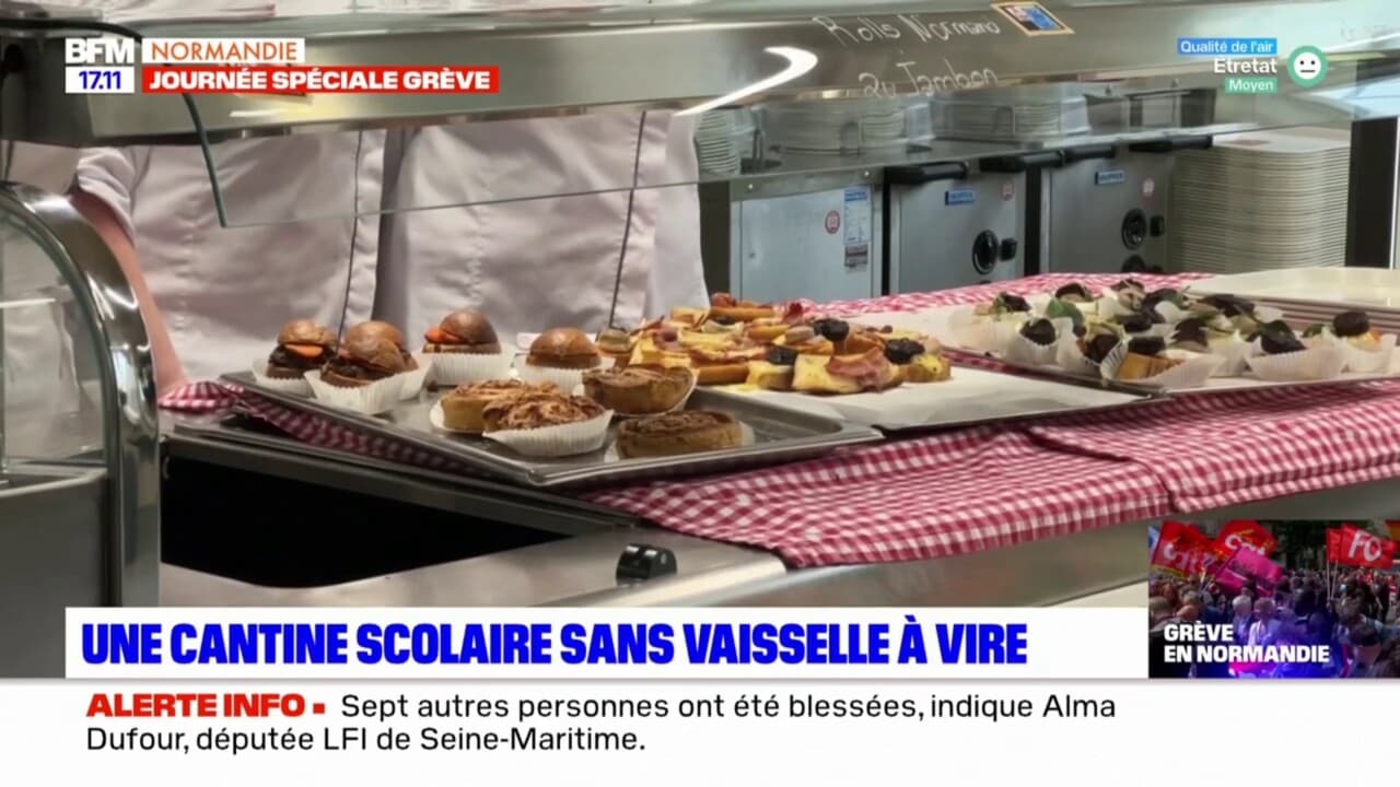 Calvados: une cantine scolaire sans vaisselle dans plusieurs lycées de ...