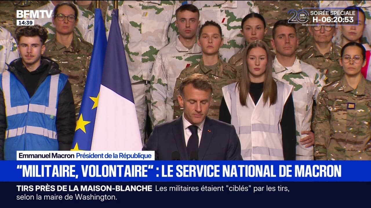 Voici les annonces d'Emmanuel Macron sur le nouveau service militaire ...