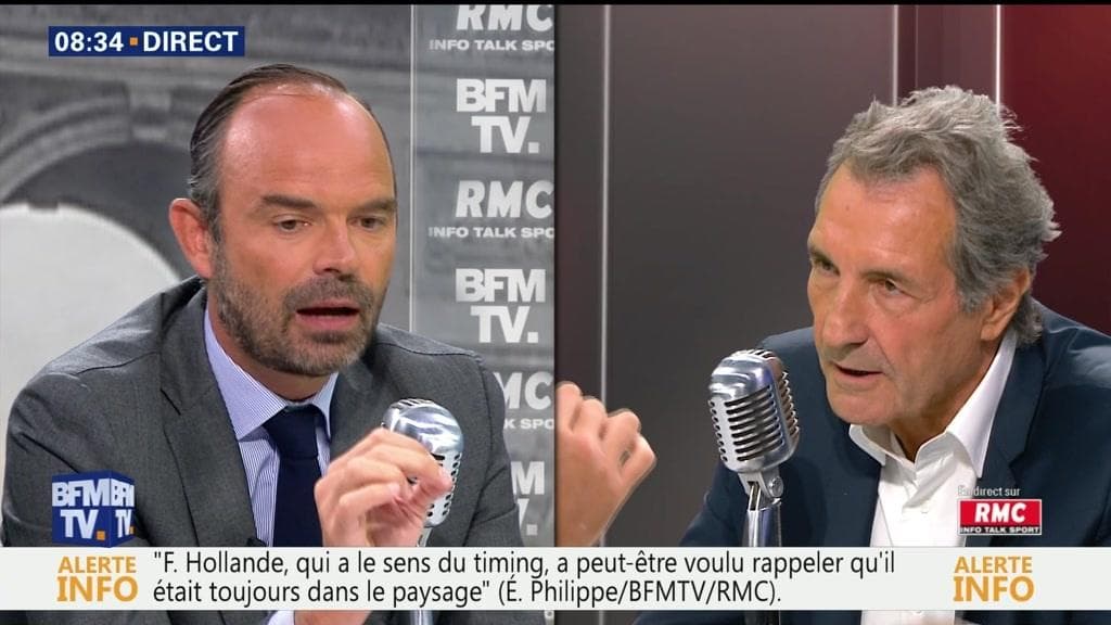 Edouard Philippe face à Jean-Jacques Bourdin en direct