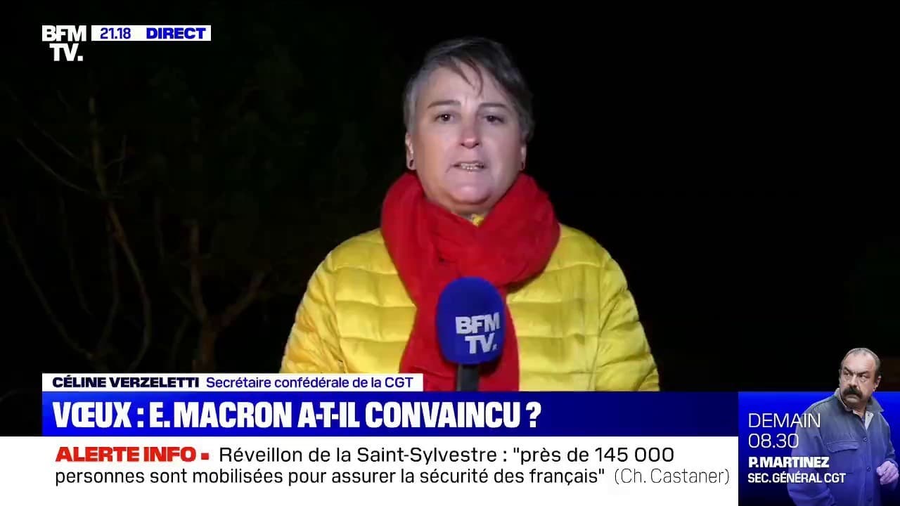 Voeux du président de la République: pour Céline Verzeletti (CGT ...