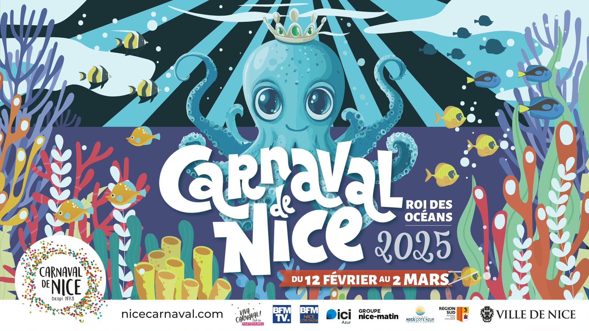 Le Carnaval de Nice 2025 en partenariat avec BFMTV & BFM Nice Côte d’Azur